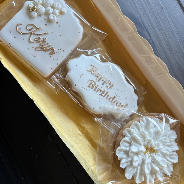 Birthday Decorated Cookies, 50th Birthday Cookies, Fifty Birthday ...