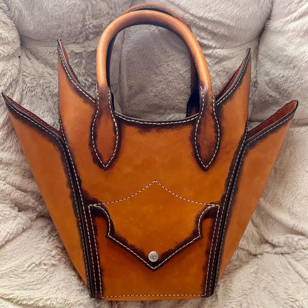 Leather Tote Pattern PDF - the Aline - by Leatherhubpatterns - Etsy