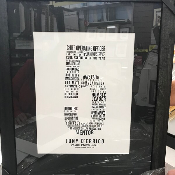 5 Year Work Anniversary Gift 5th Employee Service Award, Employment ...