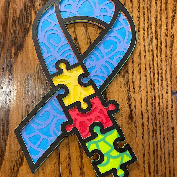 3D Autism Awareness Mandala Bundle, 3D Autism Mandala, 3D Puzzle Piece ...