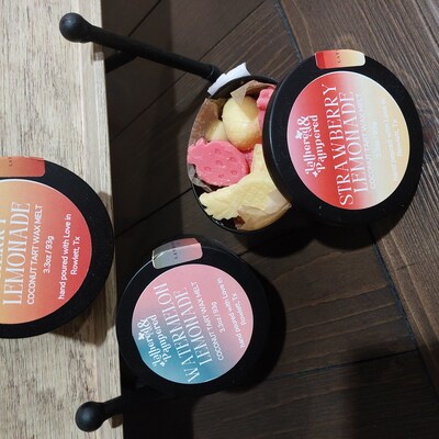 Pink Sugar Snap Bar Wax Melts Pink Sugar Coconut Wax Melts Luxury High ...