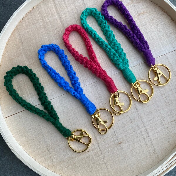 Wristlet Keychain Crochet Pattern Halcyon Keychain Keychain Wristlet ...