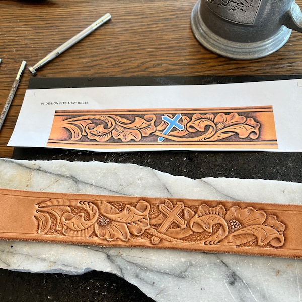 NEW!! Leather Belt Patterns #2 by Jim Linnell [DIGITAL DOWNLOAD} - Etsy