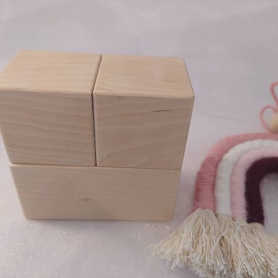 Unfinished Baby Age Blocks , Photo Blocks, Photo Prop, Month Blocks ...