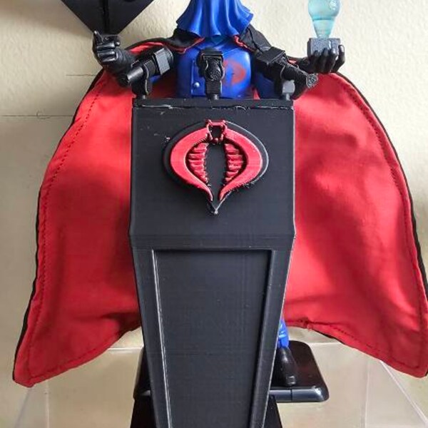 GI Joe 3d Printed Throne & Podium for Cobra Commander Destro for 6 Inch ...