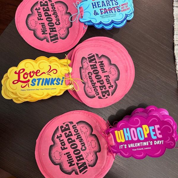 Whoopee Cushion Kids Valentine Printable - Kids Valentines, School ...