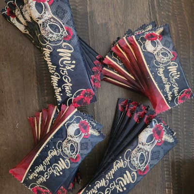 Editable Masquerade Ball Candy Bar Wrapper for Birthday With Masquerade ...