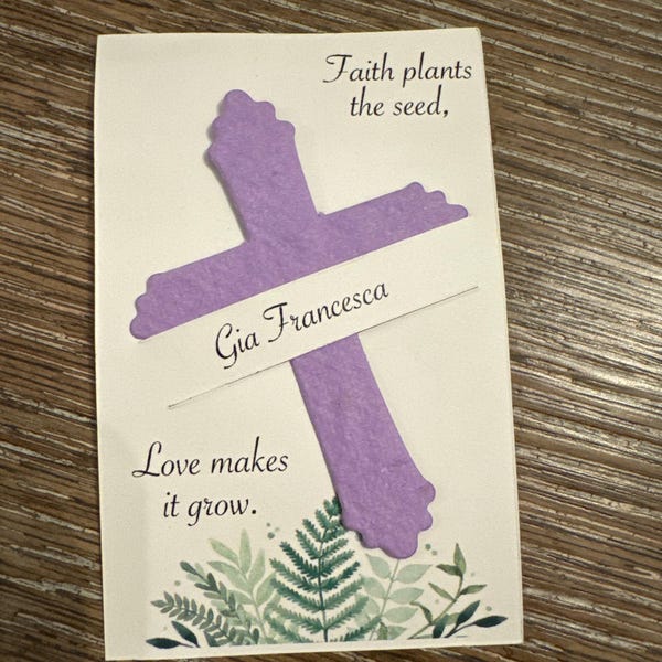 24 Plantable Faith Plants the Seed Baptism Favors With Flower Seed ...