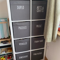 IKEA KALLAX DRONA Box Sticker Personalised Vinyl Labels Stickers Decals ...