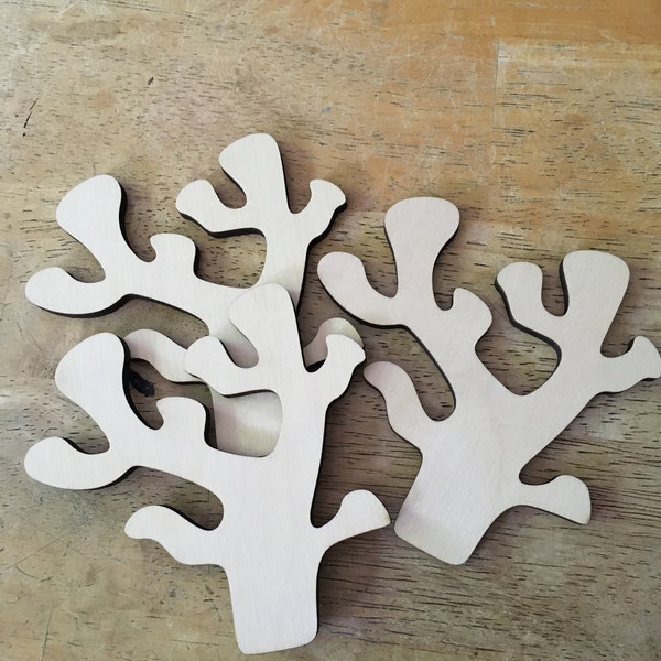 Coral Reef 007 Wooden Shape Cutout for Crafting, Home & Room Décor, and ...