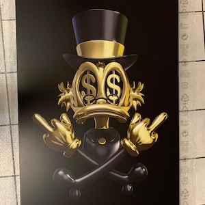 Scrooge Mcduck Art Inspired Mcduck Scrooge Golden Casket - Etsy