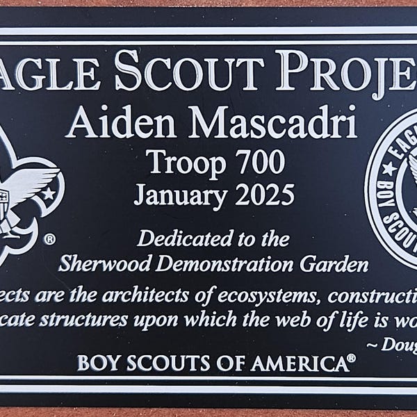 Eagle Scout Project Marker - Horizontal 8X10. Officially Licensed ...