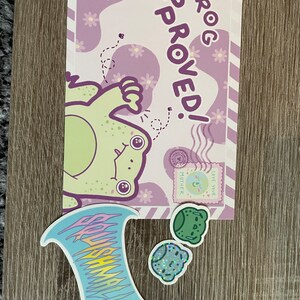 Sad Clown Frog Sticker Original Sparkle Vinyl Sticker - Etsy