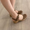 Open Toe Wooden Clogs Women With Open Toe Made of Natural Nubuck ...