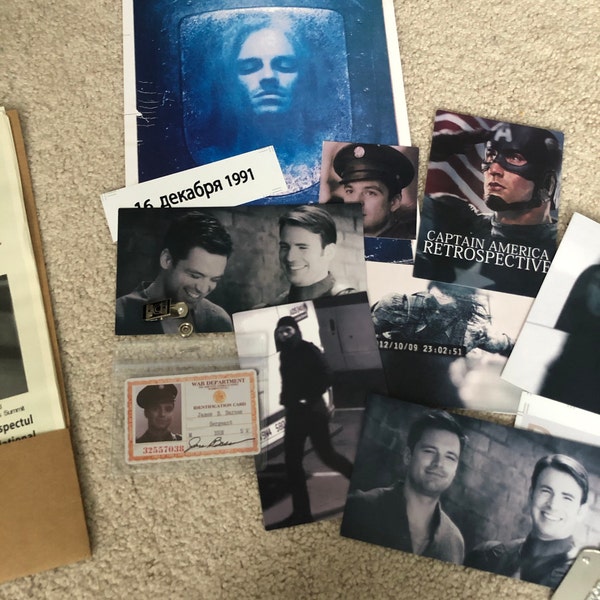 Bucky Barnes Secret File Winter Soldier S.H.I.E.L.D. Files Paper Props ...