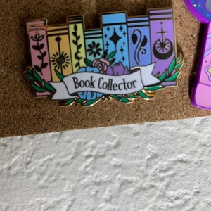 Book Collector Bookish Enamel Pin Book Lover Bibliophile - Etsy