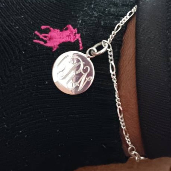 Monogrammed .925 Sterling Silver Hinged Oval Baby, 1 - 2 Year Old ...