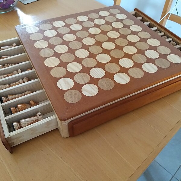 Wood Chess Set, Mahogany and Ash Solid Wood Chess Set Game, Premium ...