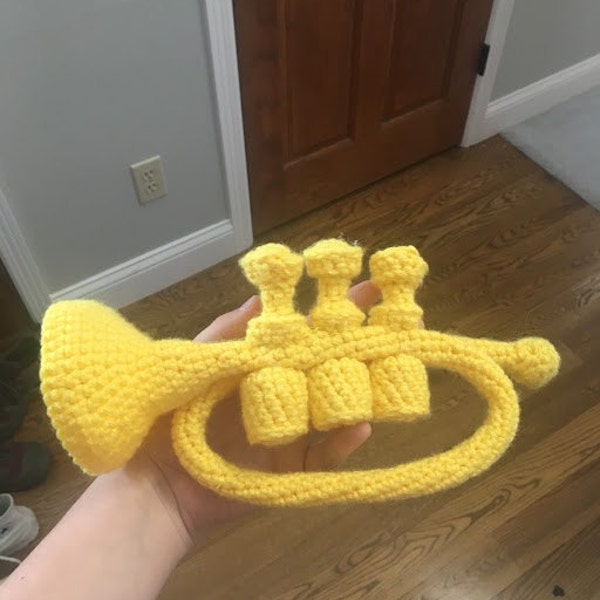 Trumpet Crochet Pattern, Amigurumi Trumpet Crochet Pattern, Trumpet ...