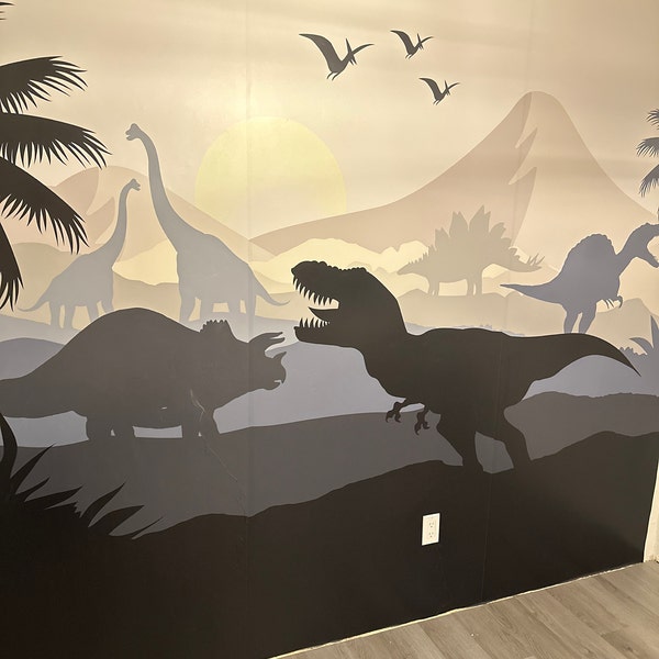 Jurassic World Wallpaper Kids Trex Wall Mural Nursery Dinosaur ...