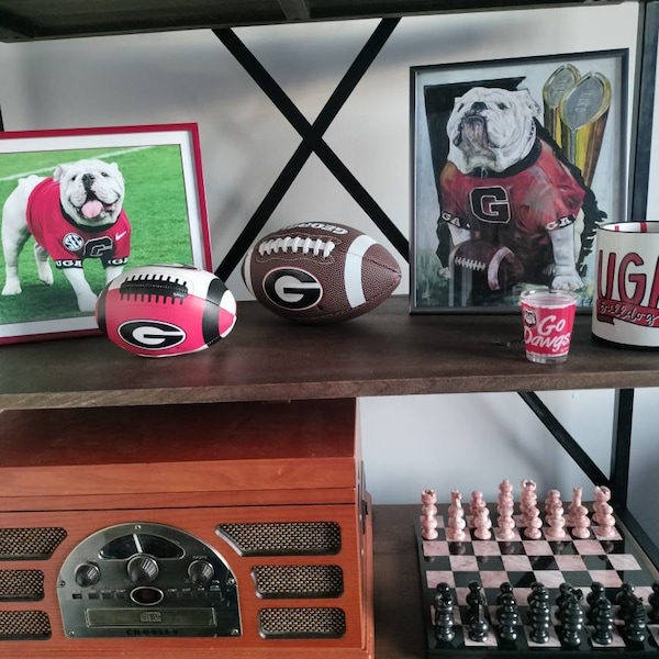 University of Georgia Mascot, Uga X - "double Champ" Art Print - Etsy