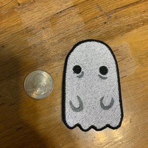 3 Embroidered Ghost Patch, Halloween Sew-on Patch - Etsy