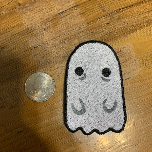 Embroidered Ghost Sew-on Patch - Etsy
