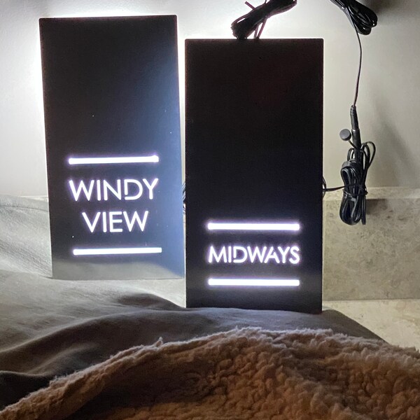 Illuminated Back-lit House Number Sign | 15 Cm X 30 Cm Low Voltage LED ...