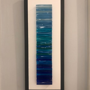 Modern Glass Art Green Wall Art 3D Wall Art Glass Art Fused Glass Wall ...