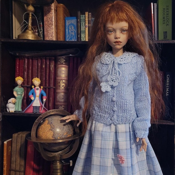 Knitted Cardigan With Hood for Minifee, Slim Msd, BJD 1/4 Doll.(for ...