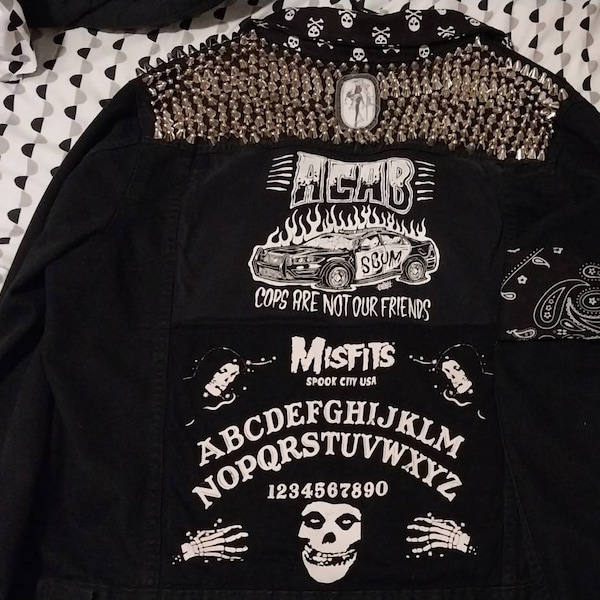 Bat Patch | Punk Accessories Goth DIY Handmade Horror Patches ...