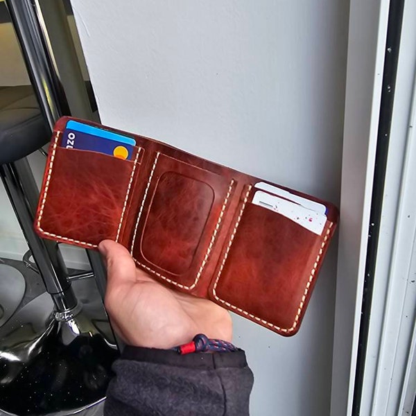 Trifold Wallet, Cash Wallet, Leather Wallet, Classic Wallet, Vintage ...