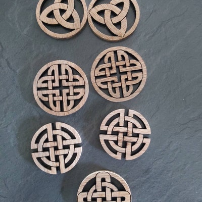 7 Celtic Knots Pendant. Laser Cut Files SVG, PDF, CDR Digital Product ...