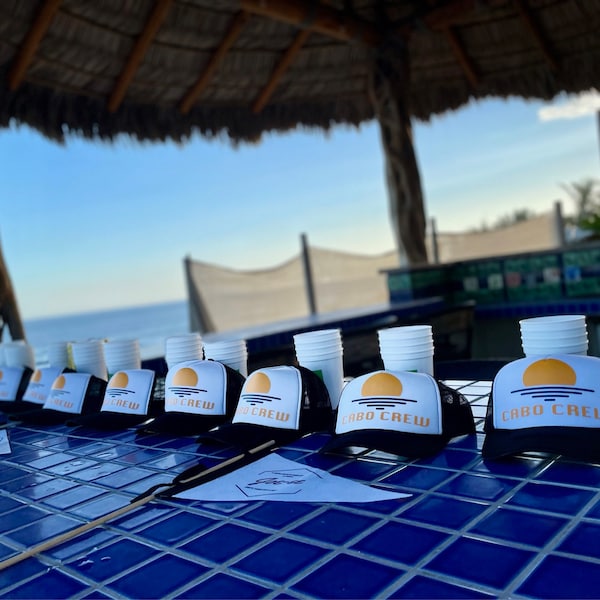 Cabo Crew Trucker Hat | Mexico Group Vacation Ideas | Party Favor Gifts ...
