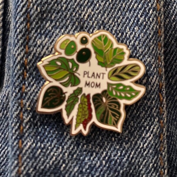 SECONDS Enamel Pins || Plant Mom Pins || Plant Dad Pins || House Plant ...