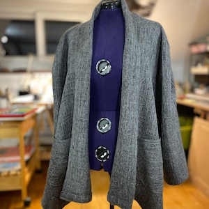 Blanket Coat PATTERN Digital Pdf Video Tutorial, Suitable for Beginners ...