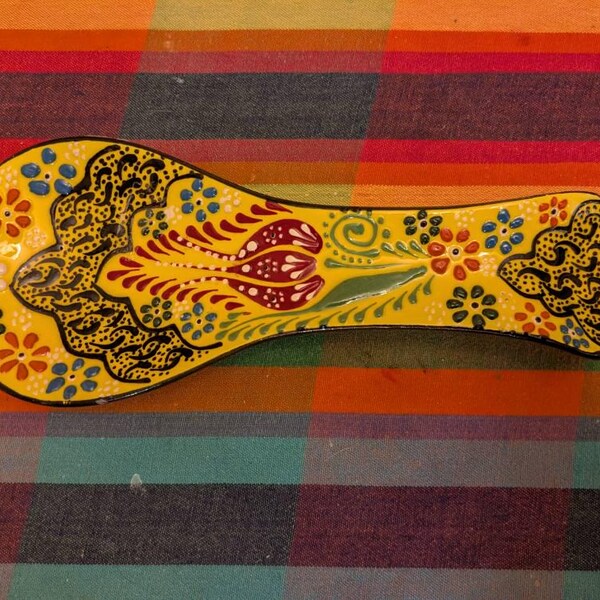 Turkish Ceramic Macrame Wall Plate 12" | Decorative Macrame Plate for ...