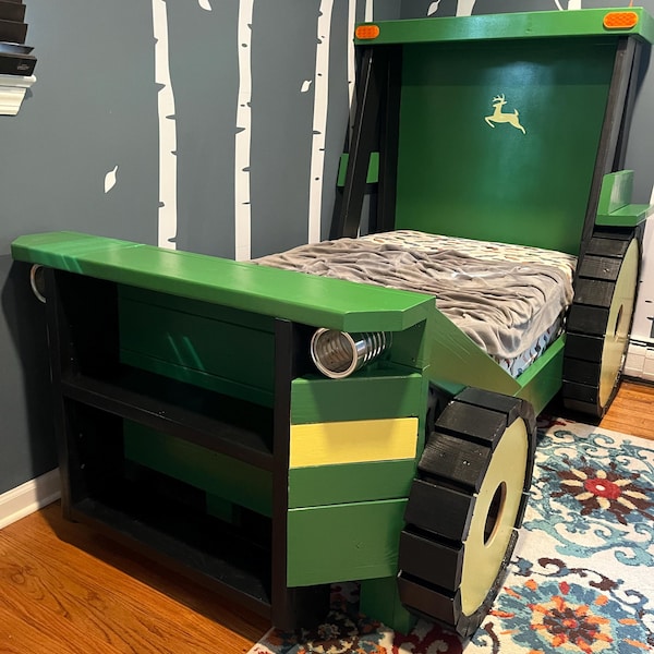 Tractor Bed PLANS (pdf Format) - Twin Size - for a Kid Bedroom (full ...