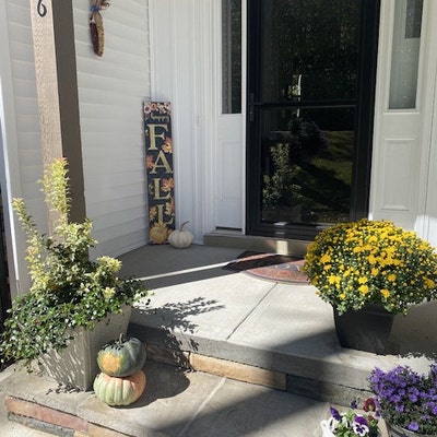 Fall Porch Sign Front Porch Fall Welcome Sign With Vintage Autumn ...