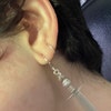 Silver Ear Cuff Glitter Silver Beads Large Ear Wrap - Etsy