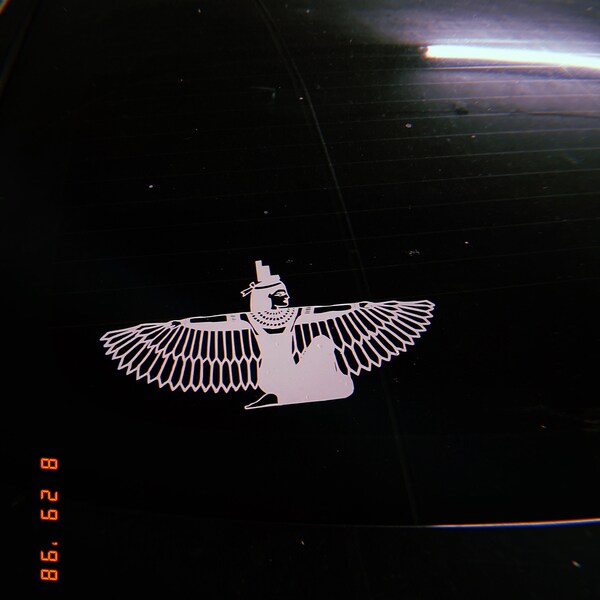 Ancient Egyptian God Anubis Hieroglyphics Vinyl Car Decal - Witchy ...