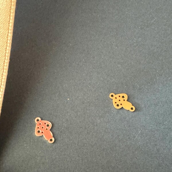 Birth Flower Mini Stamped Connectors, Gold Filled, Sterling Silver ...