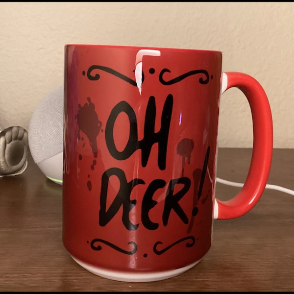 OH DEER Mug Fan Art Alastor's Mug Alastor Fanart Tea Cup Radio Demon ...
