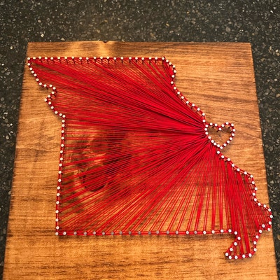 Kansas City Football String Art Sign, Made to Order - Etsy