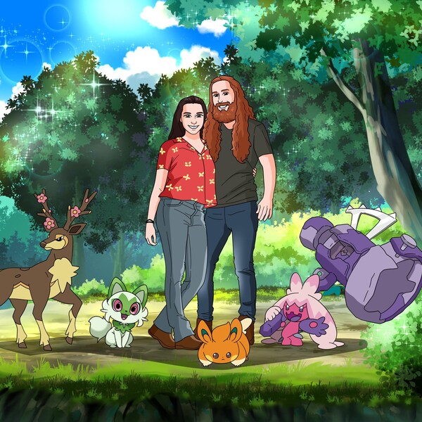 Custom POKEMON Character Portrait From Photo (DIGITAL COPY ...