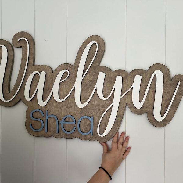 Name Cutouts for Nursery, Wooden Letters, Name Sign, Nursery Letters ...