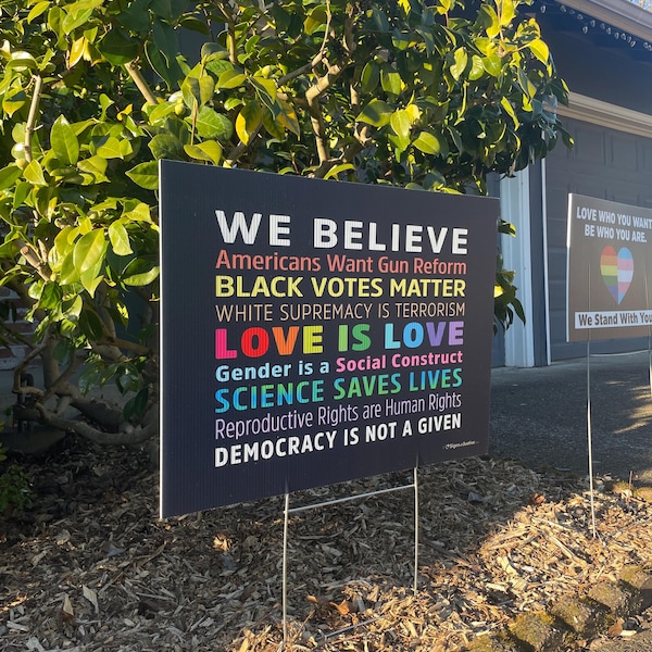 Martin Luther King Justice Yard Sign // 2-sided // Protest Sign ...