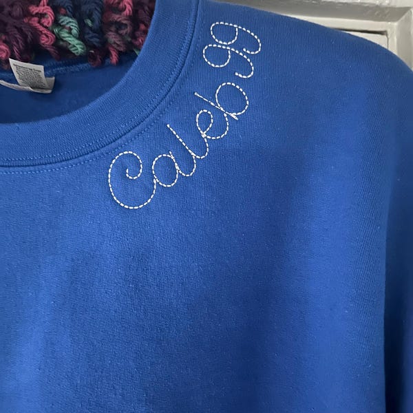 Simple Syrup Cursive Script Embroidery Font 6 Sizes, Instant Download ...