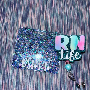 Cute Pink Glitter Pharmacy Badge Reel, Nurse Badge Reel, Nurse Badge ...