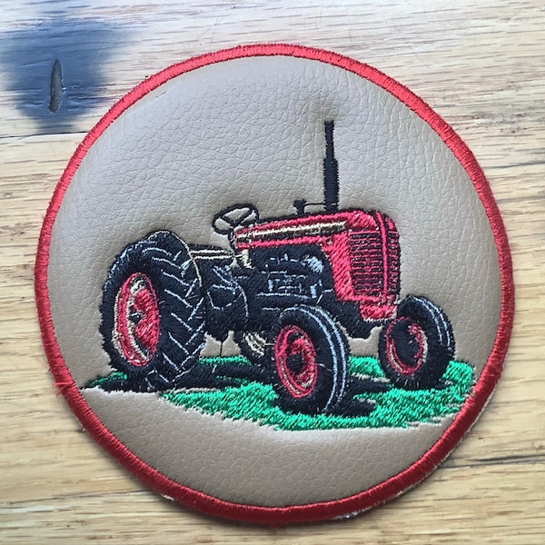 Tractor Embroidery Design, Red Farm Tractor Machine Embroidery Design ...